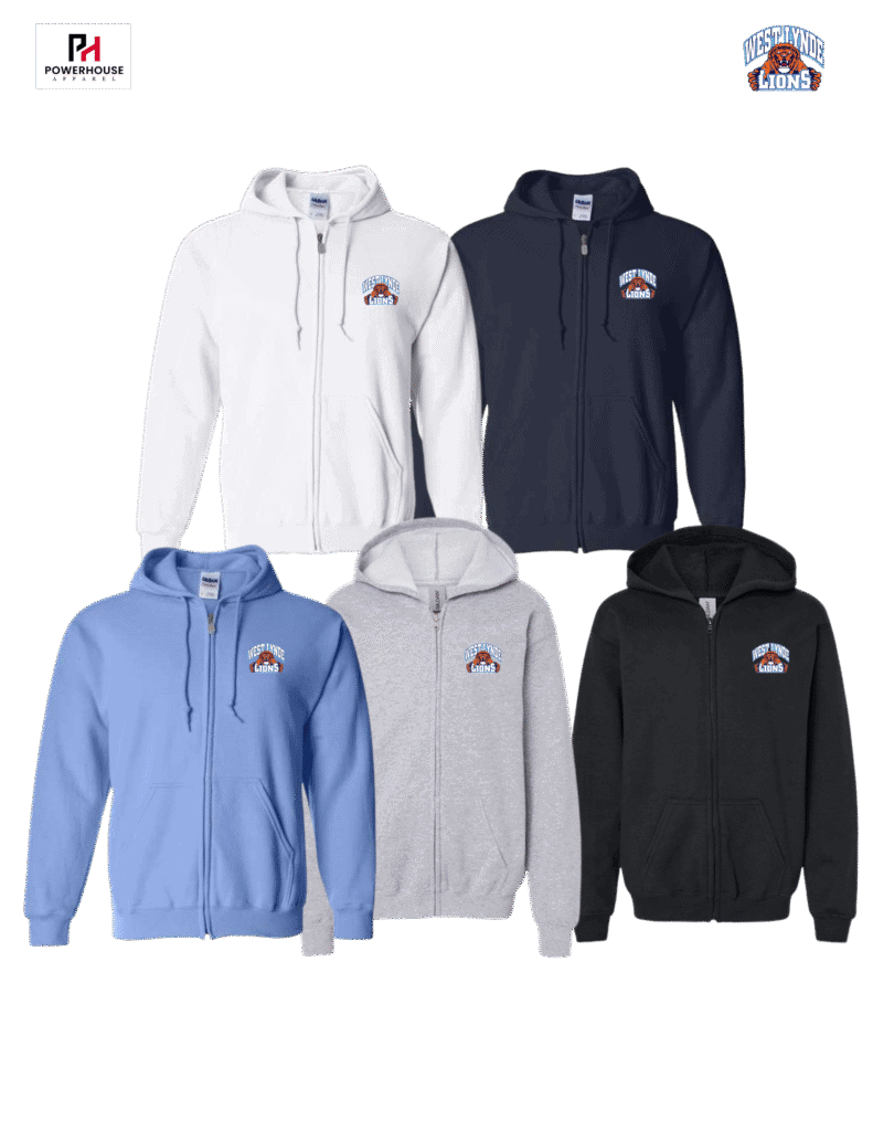 West Lynde Adult Generic Brand Full Zip Hoodie – Powerhouse Apparel